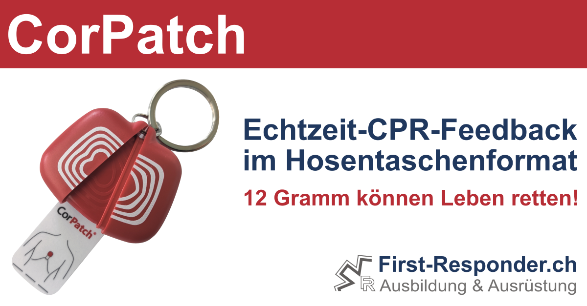 CorPatch Sensor, CPR-Feedback - First Responder